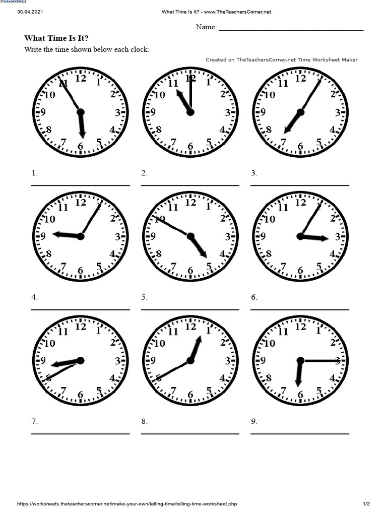 Time - Task 3 | PDF