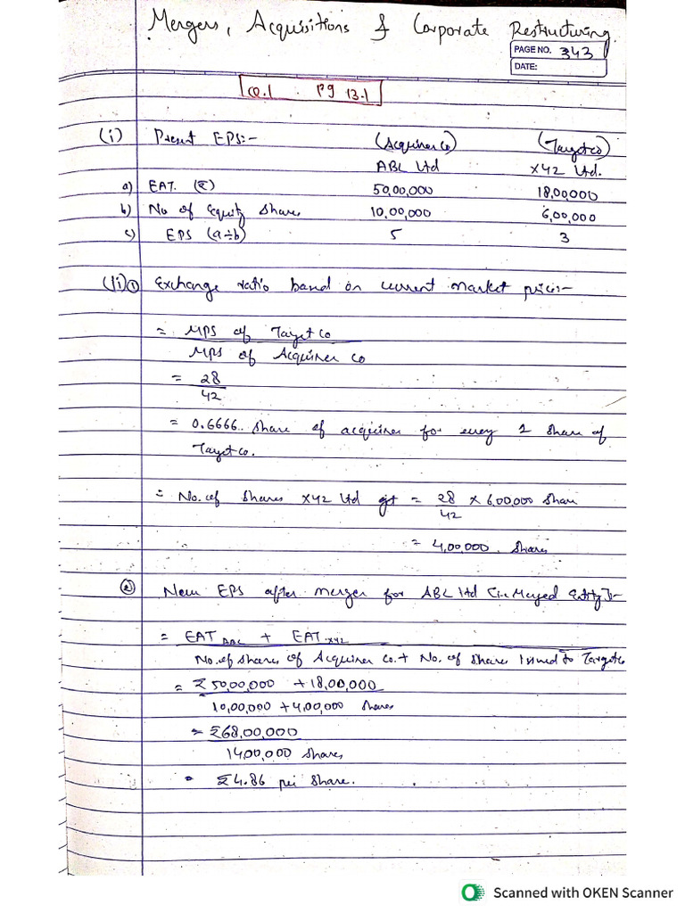 Merger & Acquisition | PDF