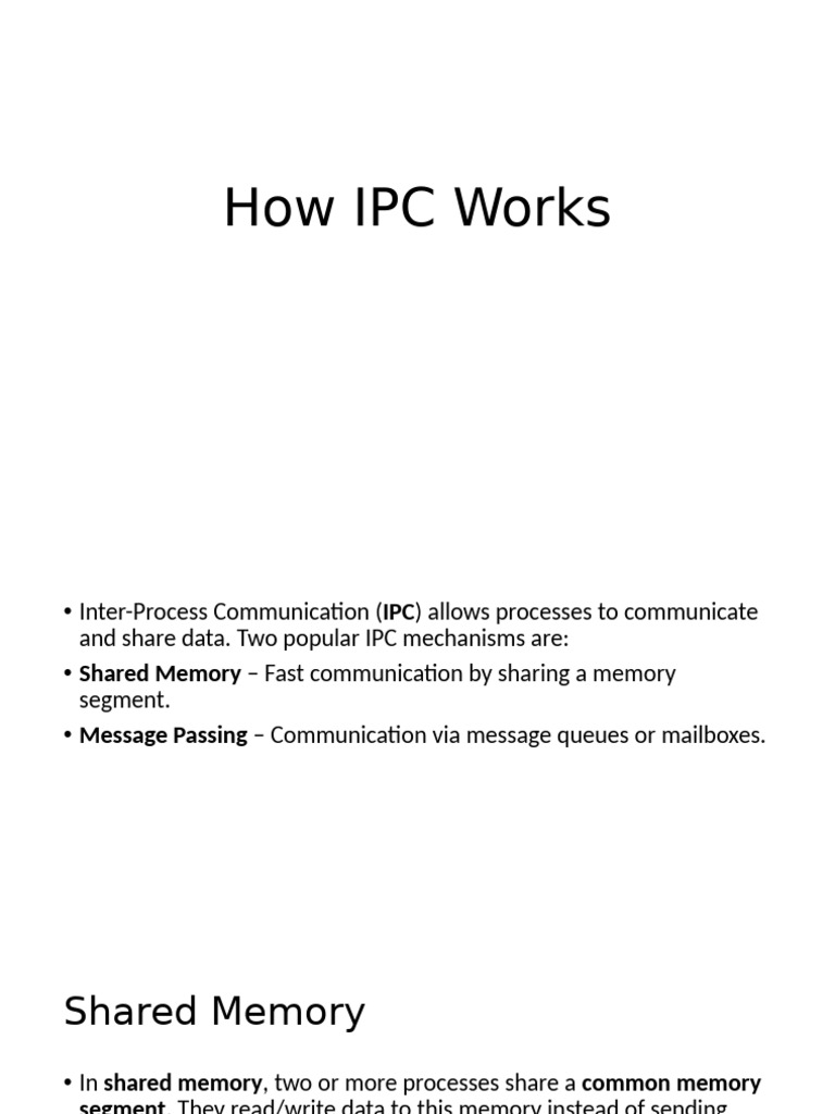 Understanding IPC Mechanisms | PDF