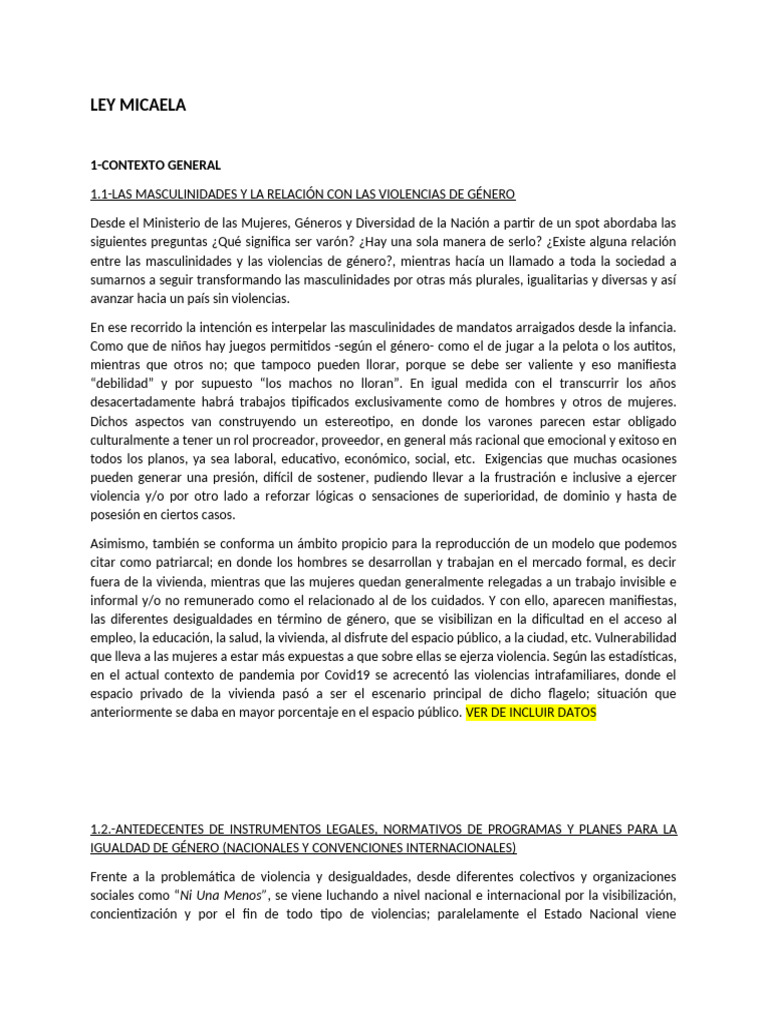 Ley Micaela | PDF | Estudios de género | Género