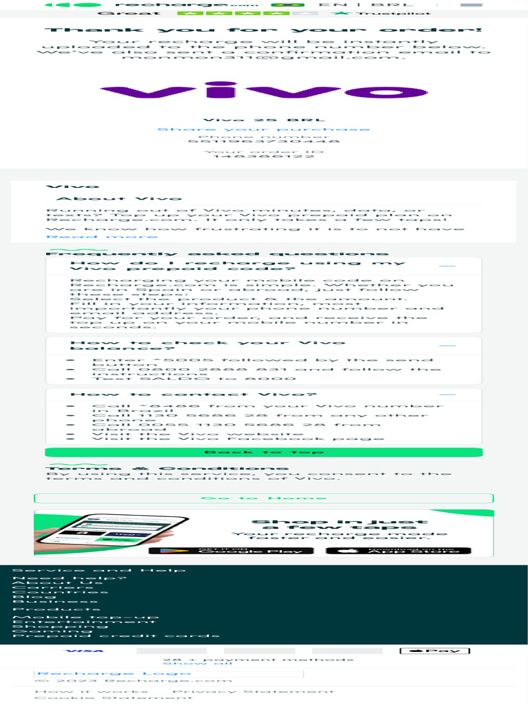 Confirmed Recharge | PDF