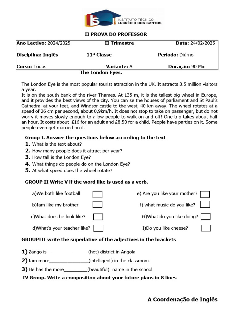 11 Tarde Va Ingl | PDF