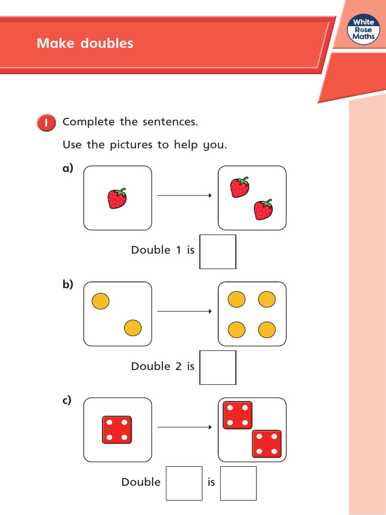 Make Doubles Worksheet Recap | PDF
