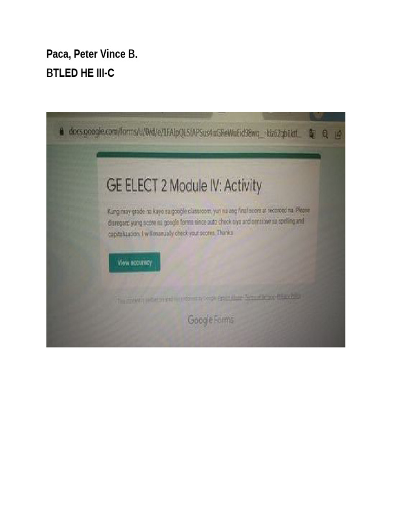 GE ELECT 2 LIVING IN THE IT ERA (Module 4 Activity) | PDF