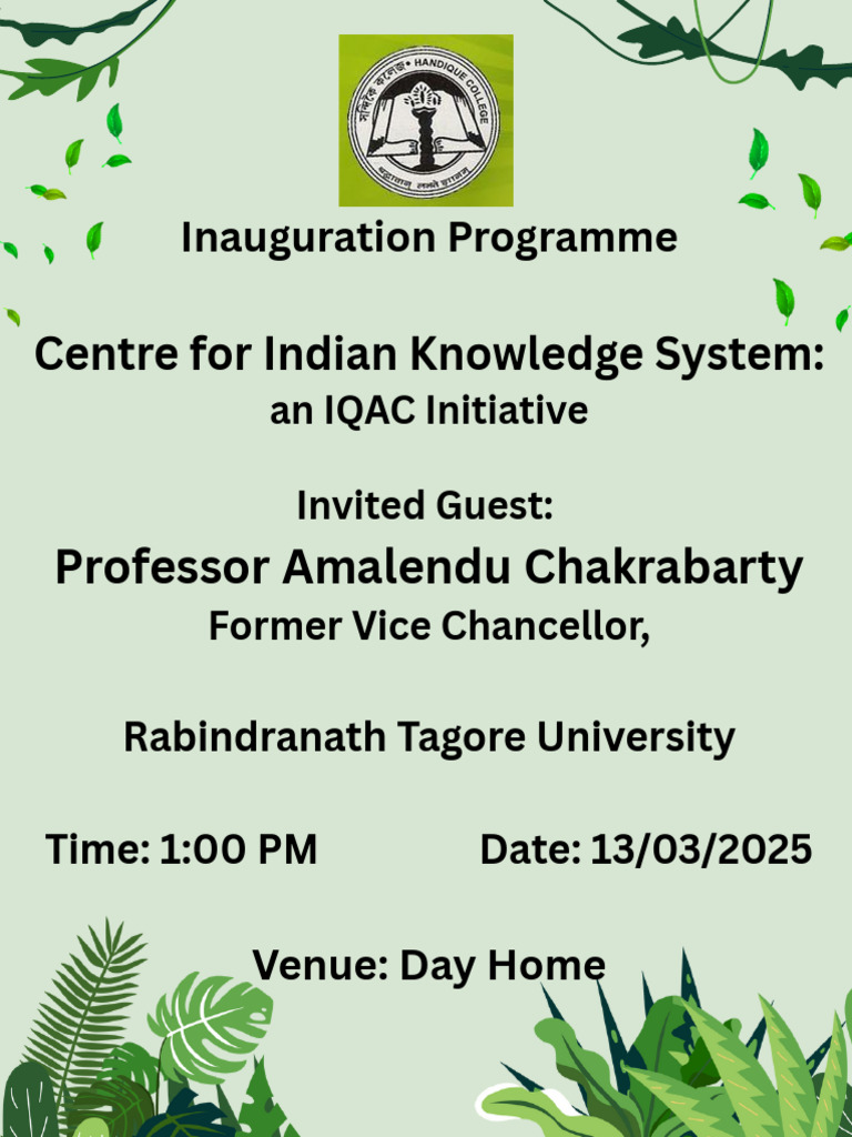 Inauguration Programme | PDF