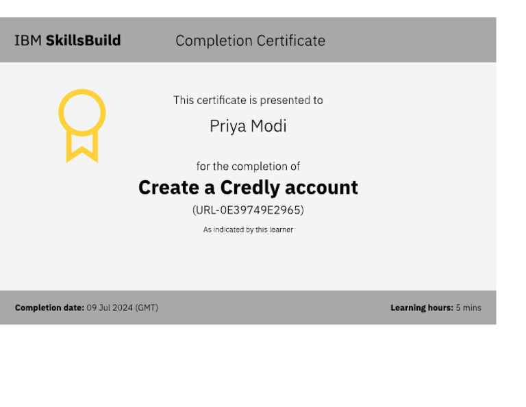 Credly Account Ibm | PDF