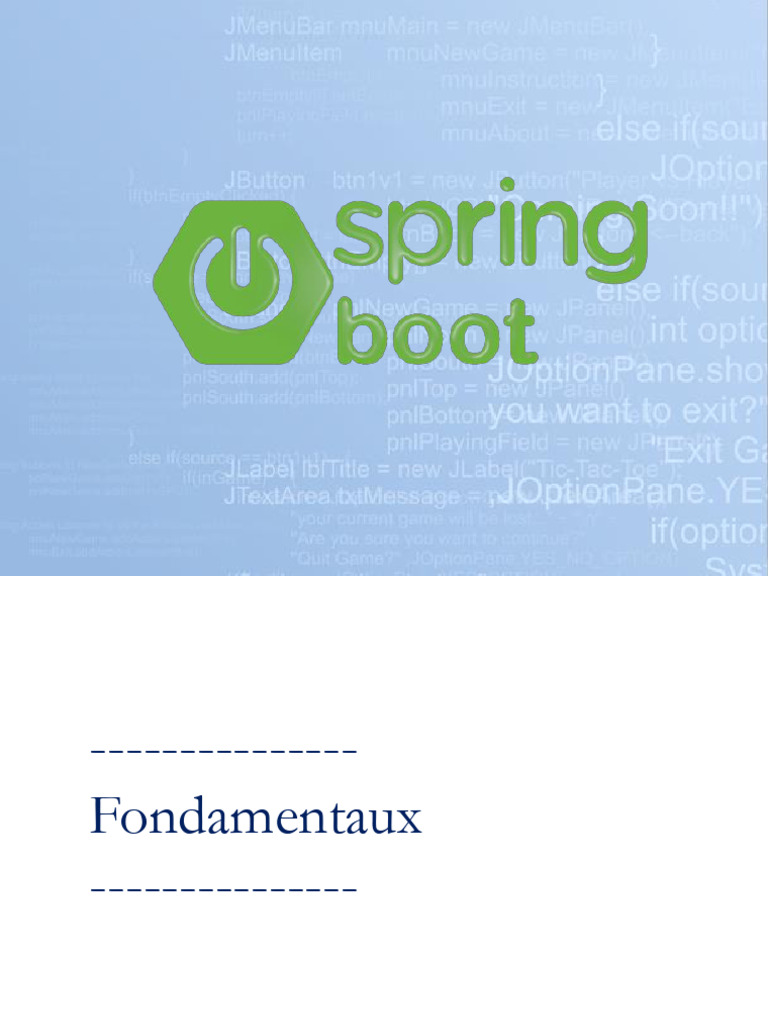 Introduction à Spring Boot | PDF | Modèle-vue-contrôleur | Java ...