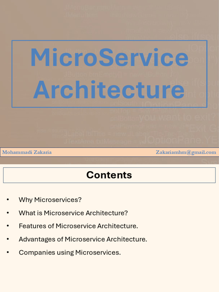 MicroService Architecture | PDF | Thread (Computing) | Gateway (Telecommunications)