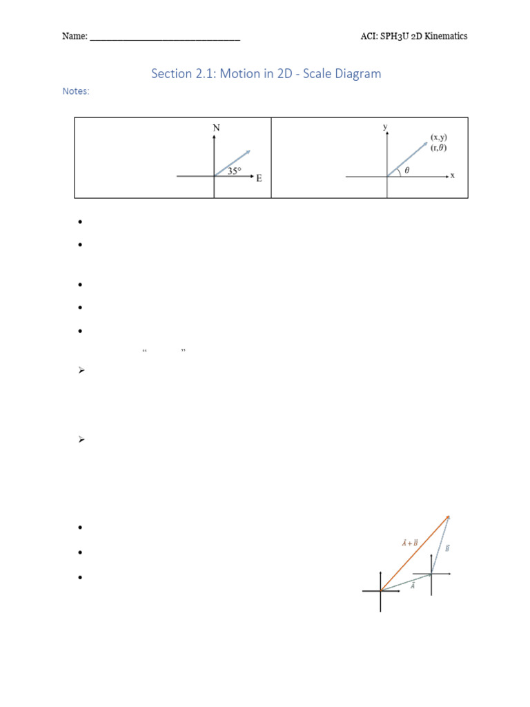 2D Kinematics | PDF | Euclidean Vector | Kinematics