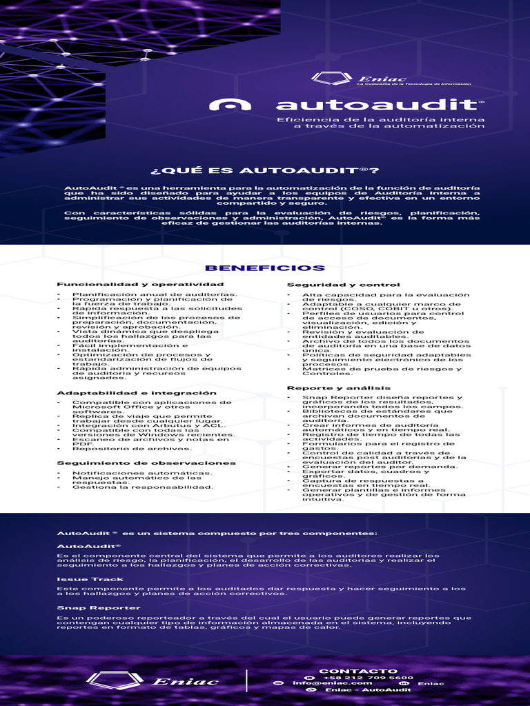 Brochure AutoAudit 2024 | PDF | Auditoría | La seguridad informática