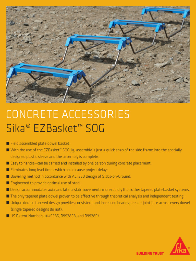 Sika Ezbasket Sog Sell Sheet | PDF | Mechanical Engineering | Building ...