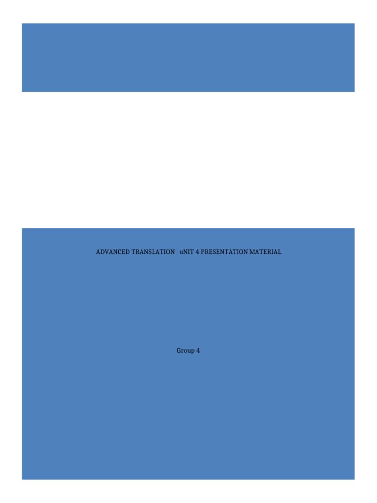 Advanced Translation | PDF
