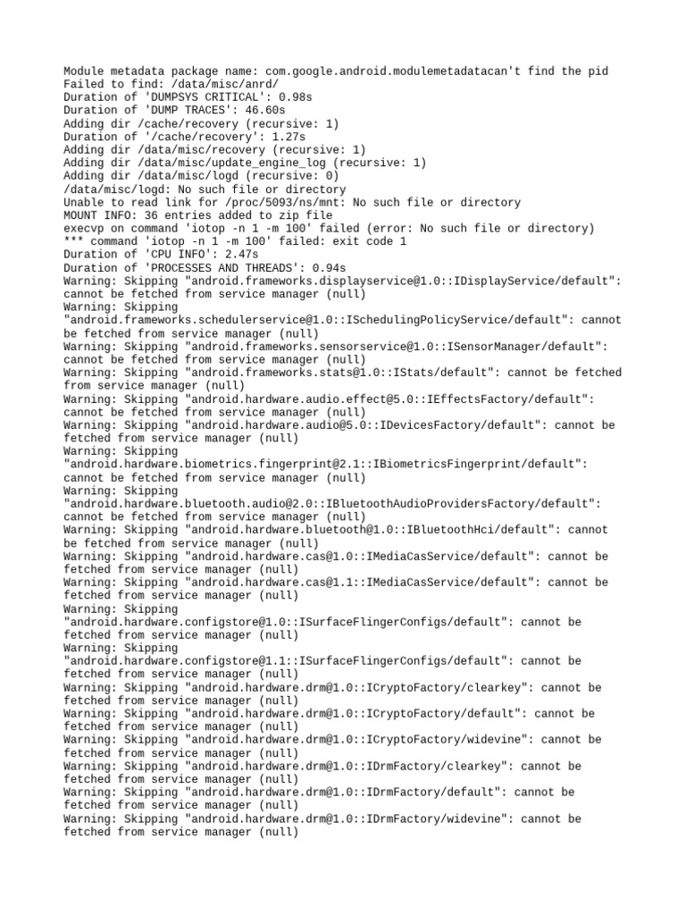 bugreport-5007A-QP1A.190711.020-2025-02-24-15-03-15-dumpstate_log-5068 | PDF | Digital ...