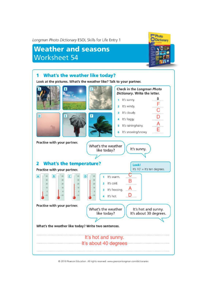 Describing The Seasons of The Year | PDF