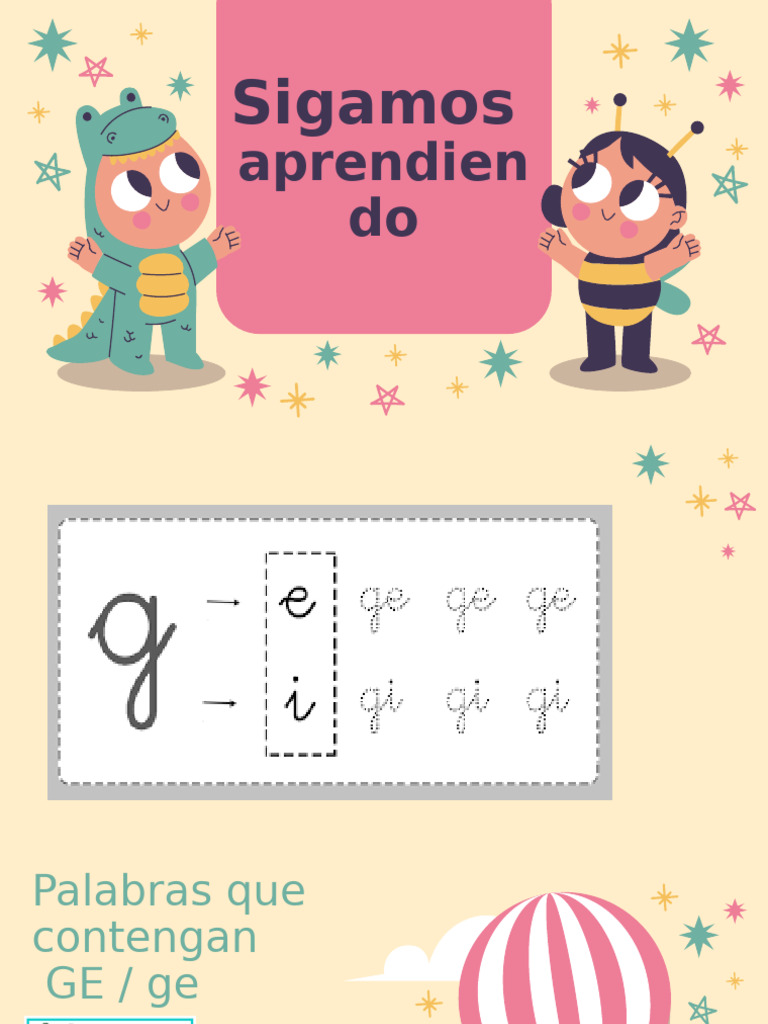Palabras con GE y GI para Aprender | PDF