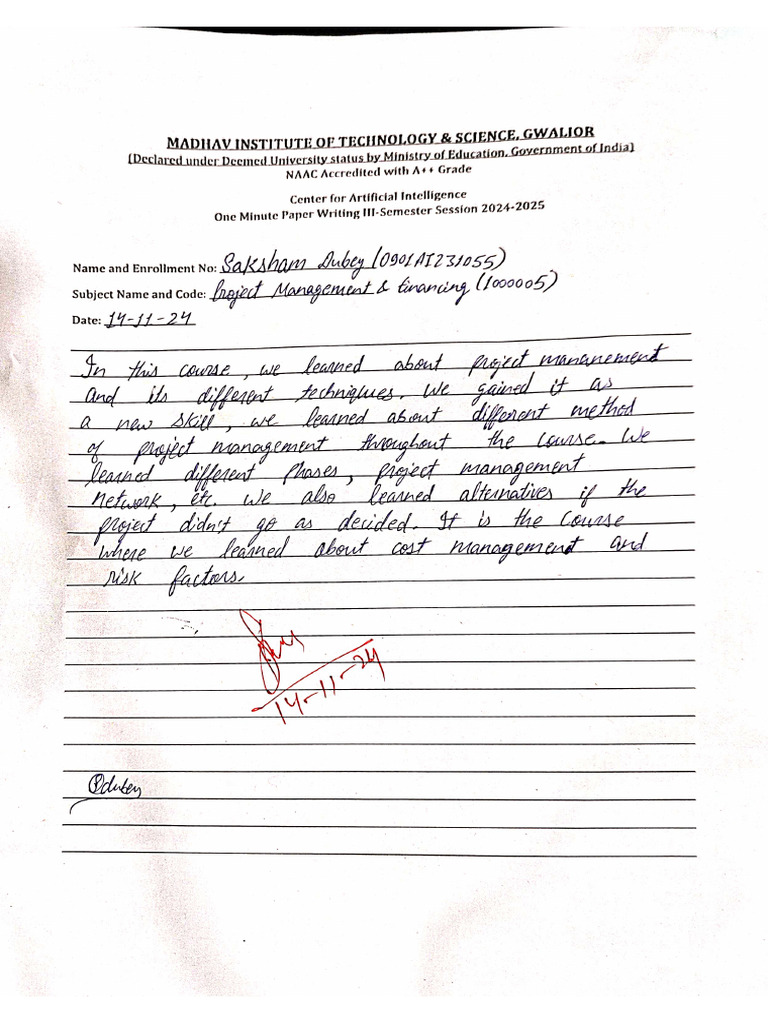 PMF Paper Writing | PDF