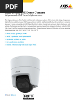 Datasheet Axis p3737 Ple Panoramic Camera en US 413348 (102934) | PDF | Camera | Frame Rate