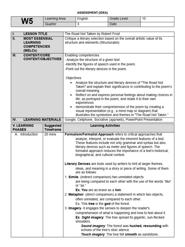 IDEA - Lesson Exemplar | PDF