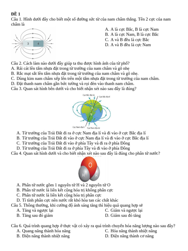 ĐỀ KTR GKII KHTN 7 | PDF