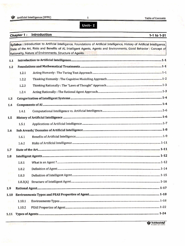 AI UNIT 1&2 Searchable | PDF | Artificial Intelligence | Intelligence (AI) & Semantics