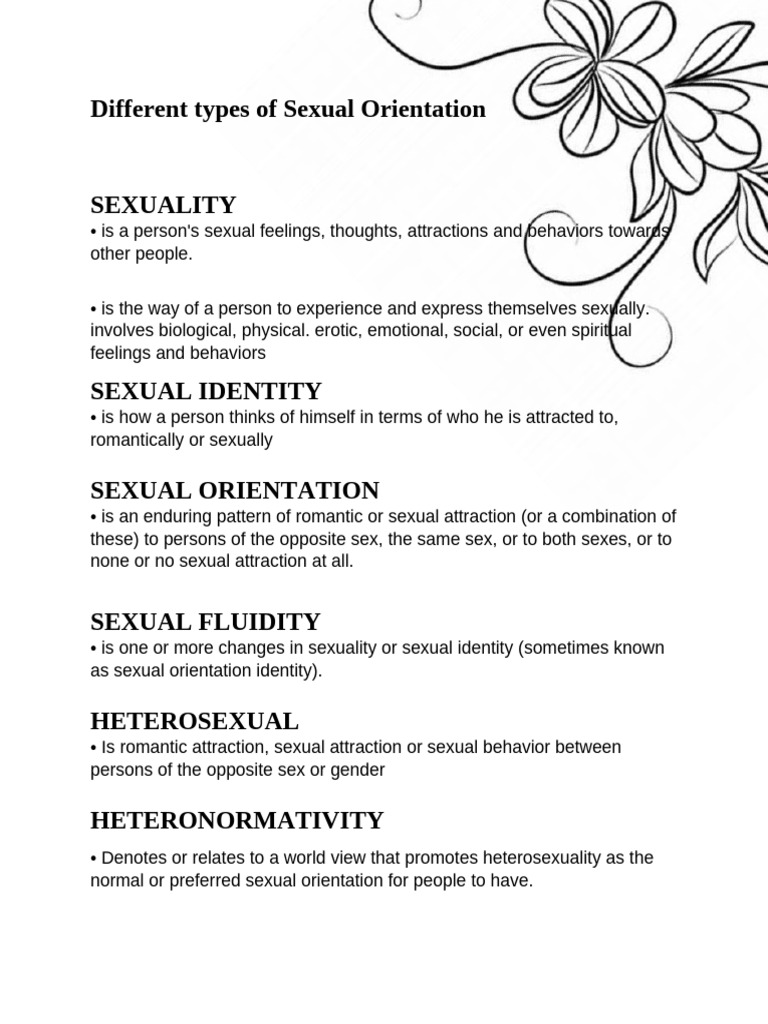 Understanding Sexual Orientation Types | PDF | Sexual Orientation ...