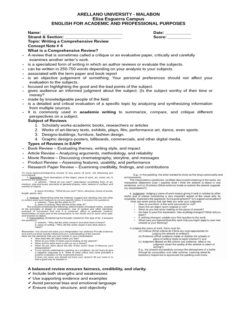Concept Note 4 5 EAPP 4TH QUARTER | PDF | Critical Thinking | Evaluation
