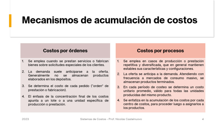 Costos por órdenes y por procesos | PDF