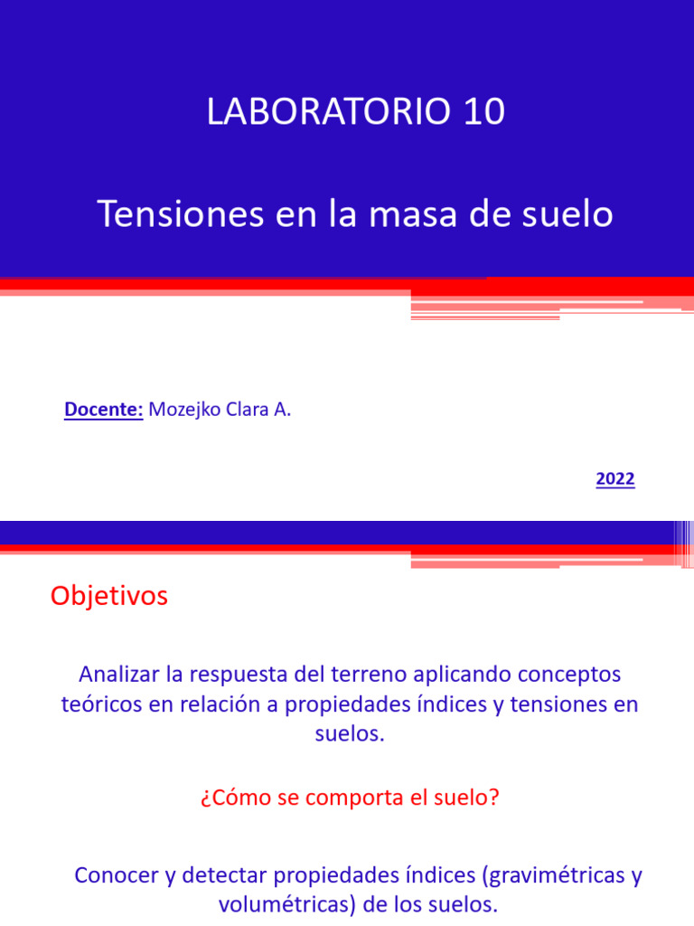 TP 10 - Laboratorio de Relaciones Gravimetricas y Tensiones 2022 | PDF | Cantidades fisicas ...