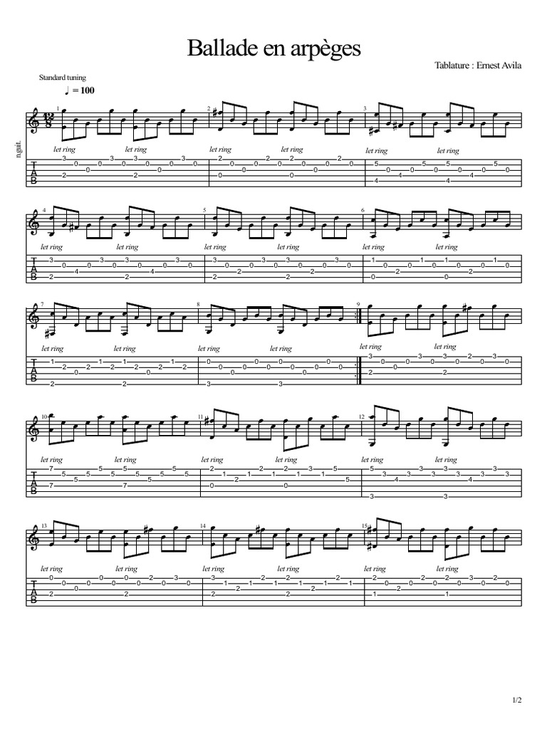 ballade en arpèges | PDF