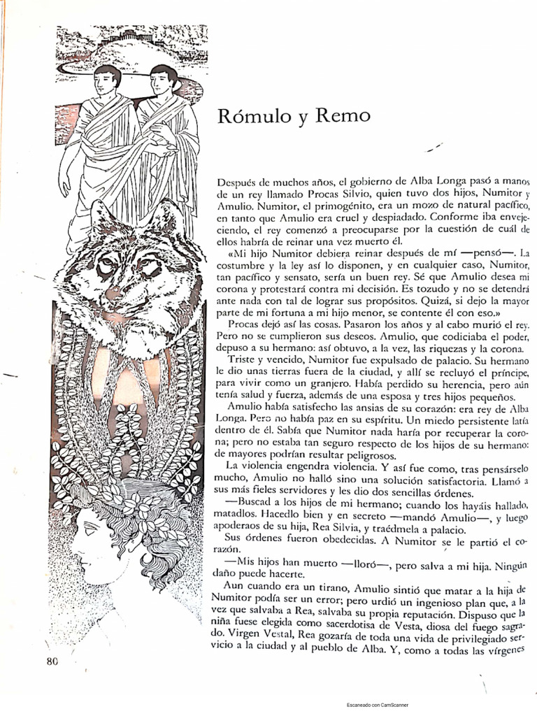 Rómulo y Remo Mito Romano | PDF