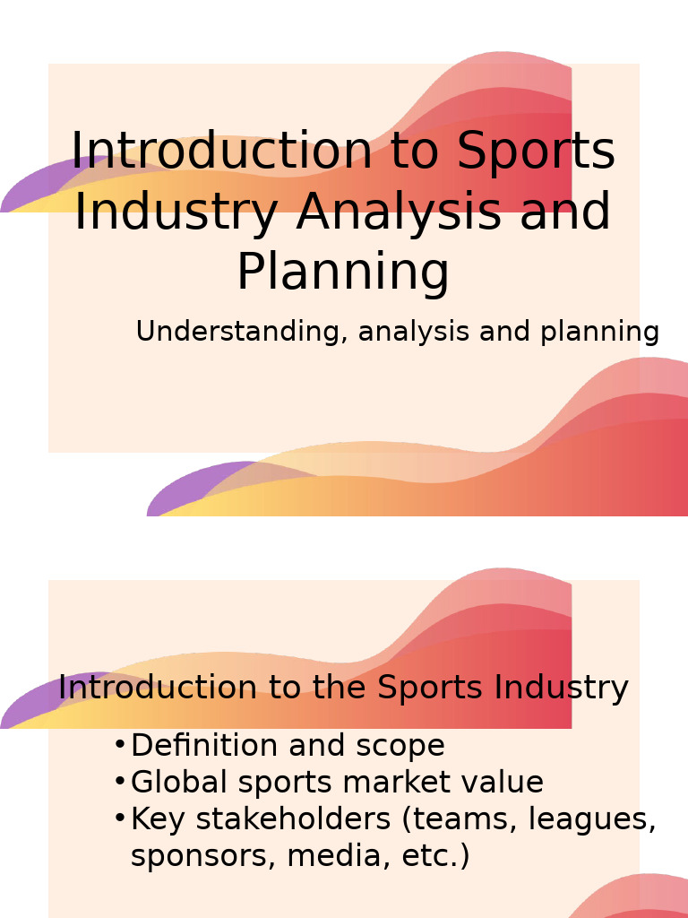 Sports Industry Analysis & Planning Guide | PDF