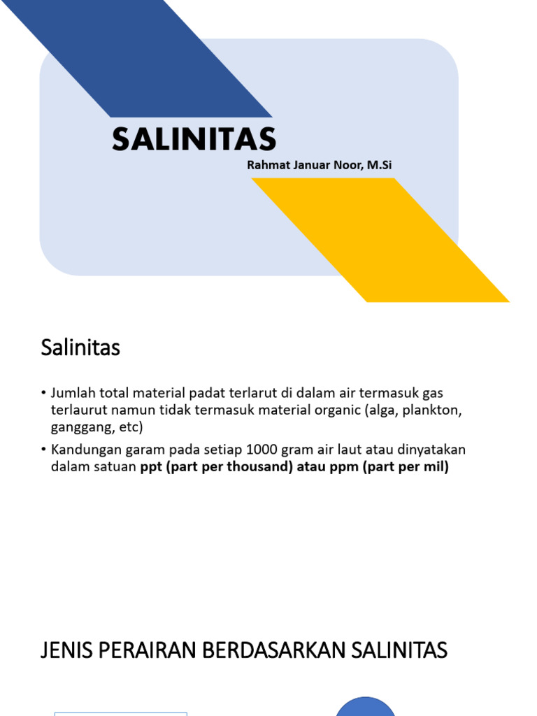 SALINITAS | PDF