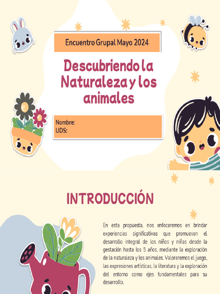Planeacion Acompañamiento Grupal - Mayo | PDF | Amor | Naturaleza
