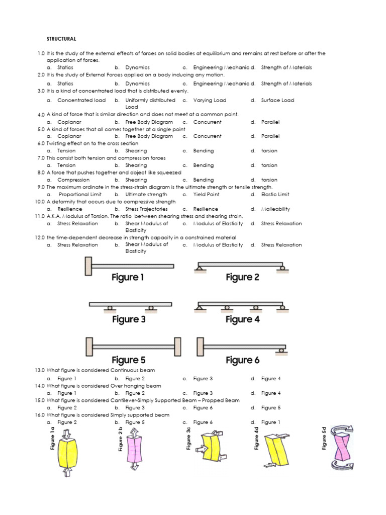 Structural Engineering Concepts Overview | PDF | Strength Of Materials ...