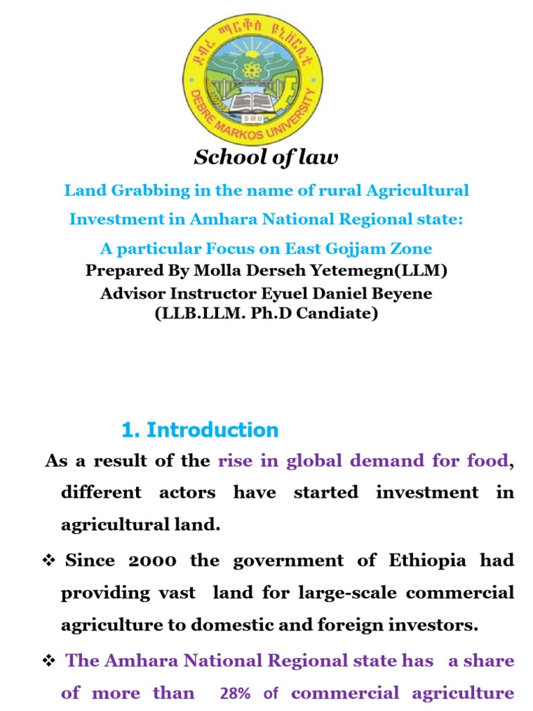 Land Grabbing Under The Semblance of Rural Agricultural | PDF ...