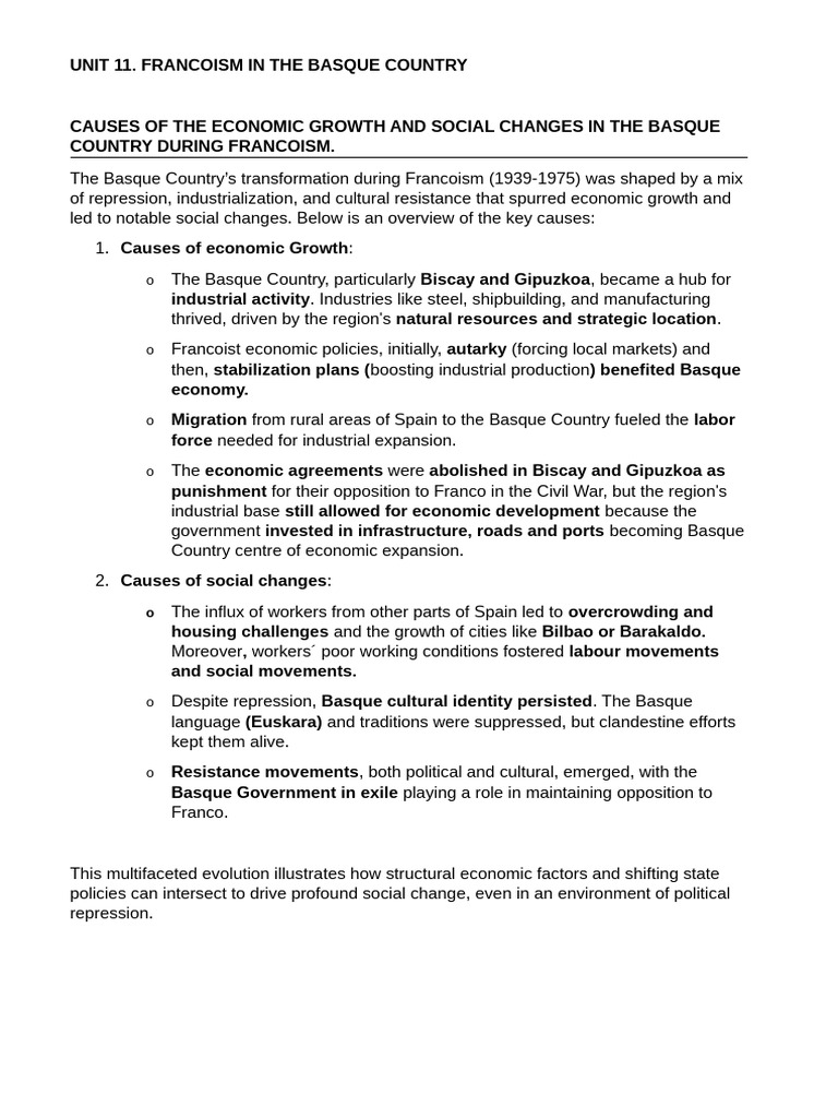 Causes and Consequences of The Economic Growth and Social Changes in ...