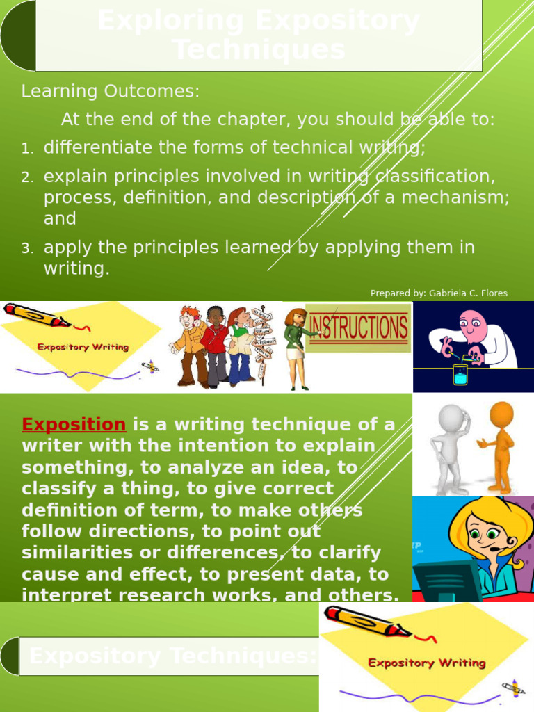 Chapter 2 Exploring Expository Techniques 7292020 | PDF | Definition ...