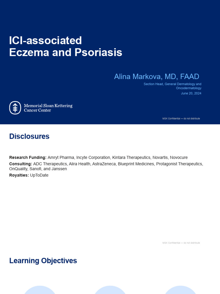 Eczema and Psoriasis and Immune Checkpoint Inhibitors | PDF ...