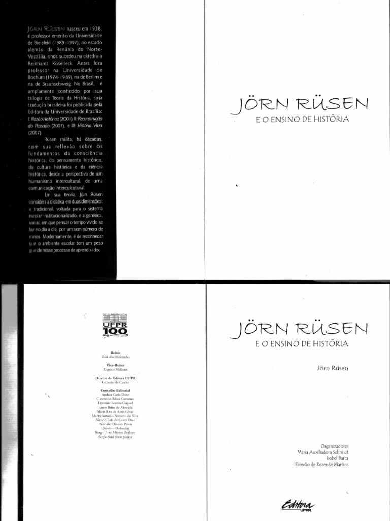 Rusen, Jorn. Jorn Rusen e o Ensino de Historia | PDF