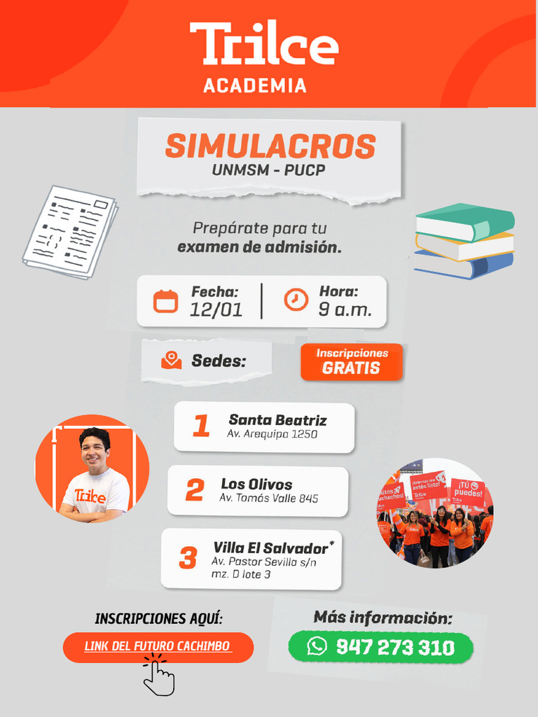 Flyer Simulacro Tipo TRILCE | PDF