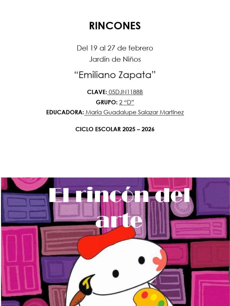 Rincones de Aprendizaje SMMG | PDF | Educación de la primera infancia