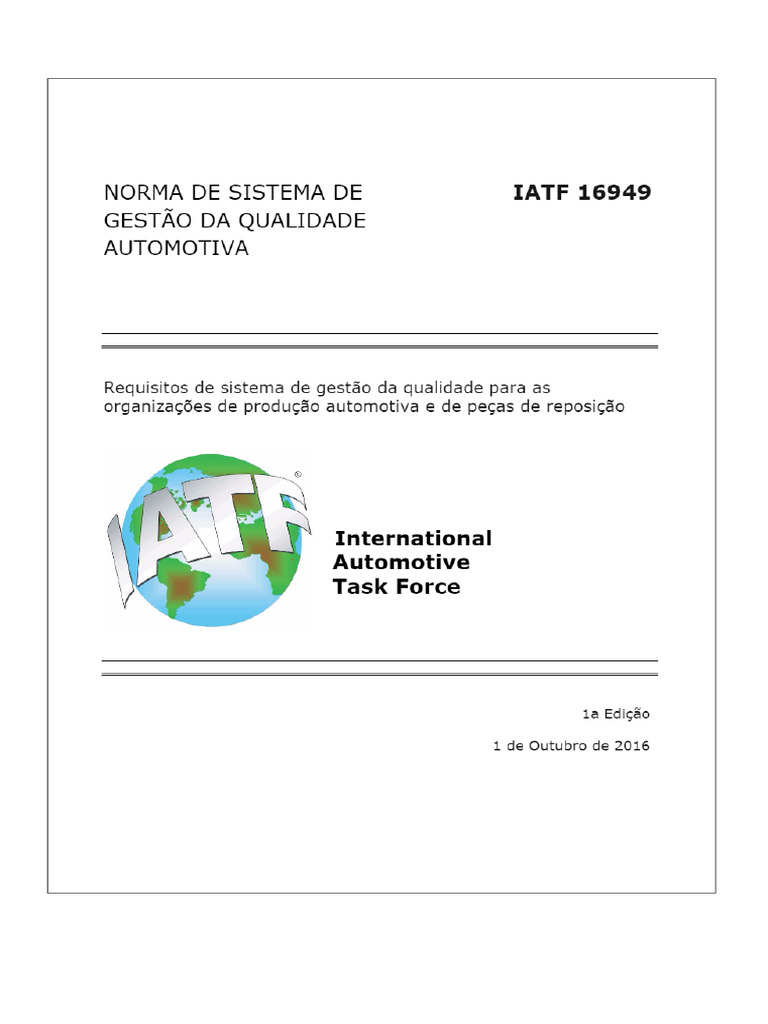 IATF 16949 Norma_br | PDF