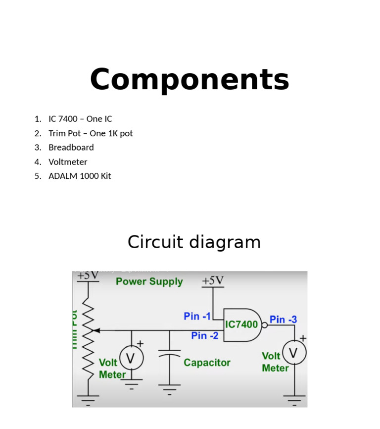 Essential Components for Circuit Projects | PDF