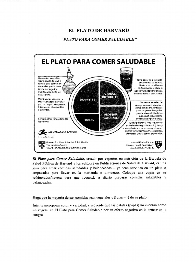 Lectura El Plato para Comer Saludable | PDF