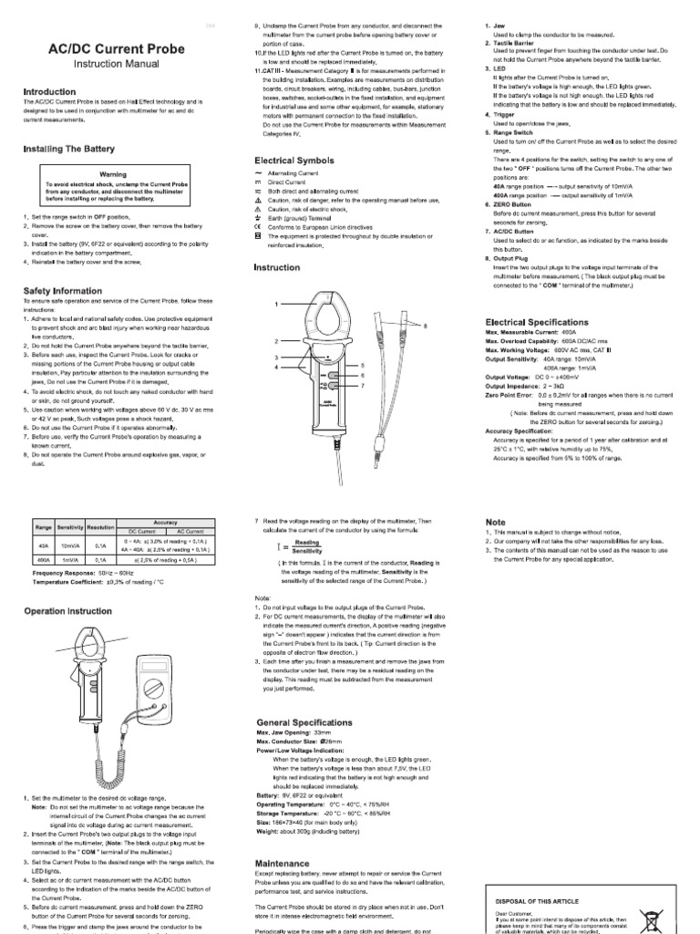 Allosun EM264 - Manual | PDF