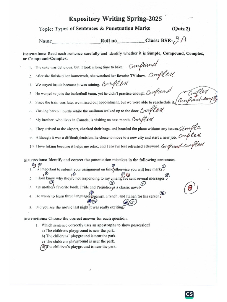 Answer Keys Quiz 02 | PDF