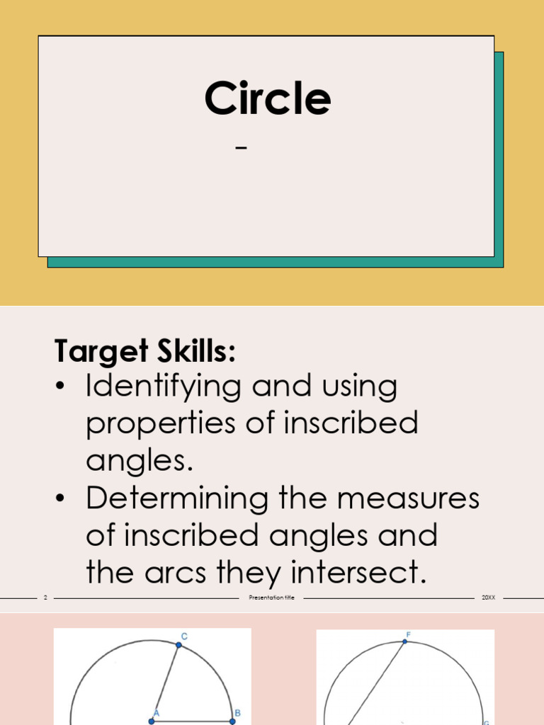 Inscribed Angles and Their Arcs | PDF | Circle | Angle