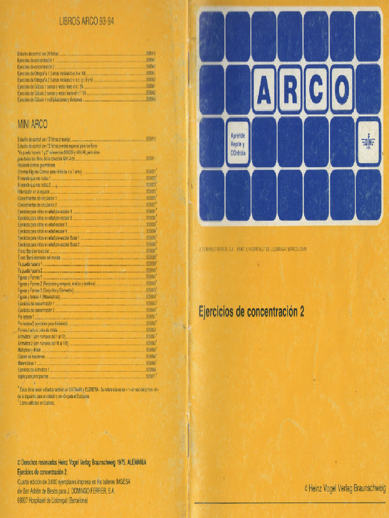 Arco Ejercicios de Concentracion 2 | PDF