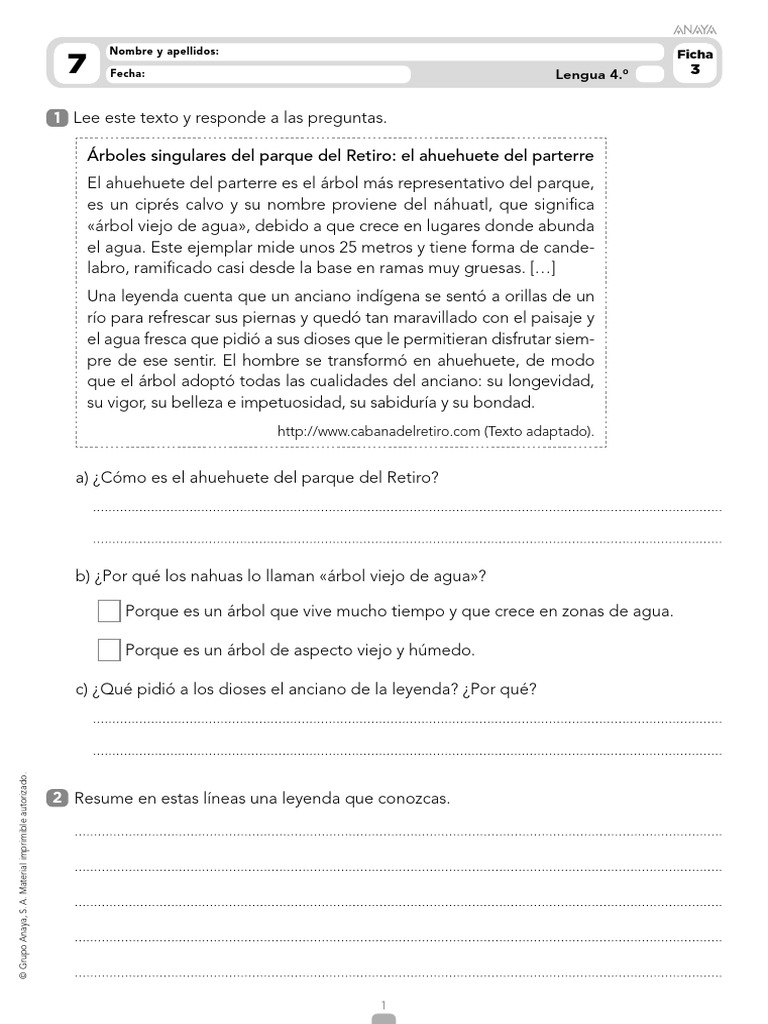 Árboles Singulares Del Parque Del Retiro: El Ahuehuete Del Parterre | PDF