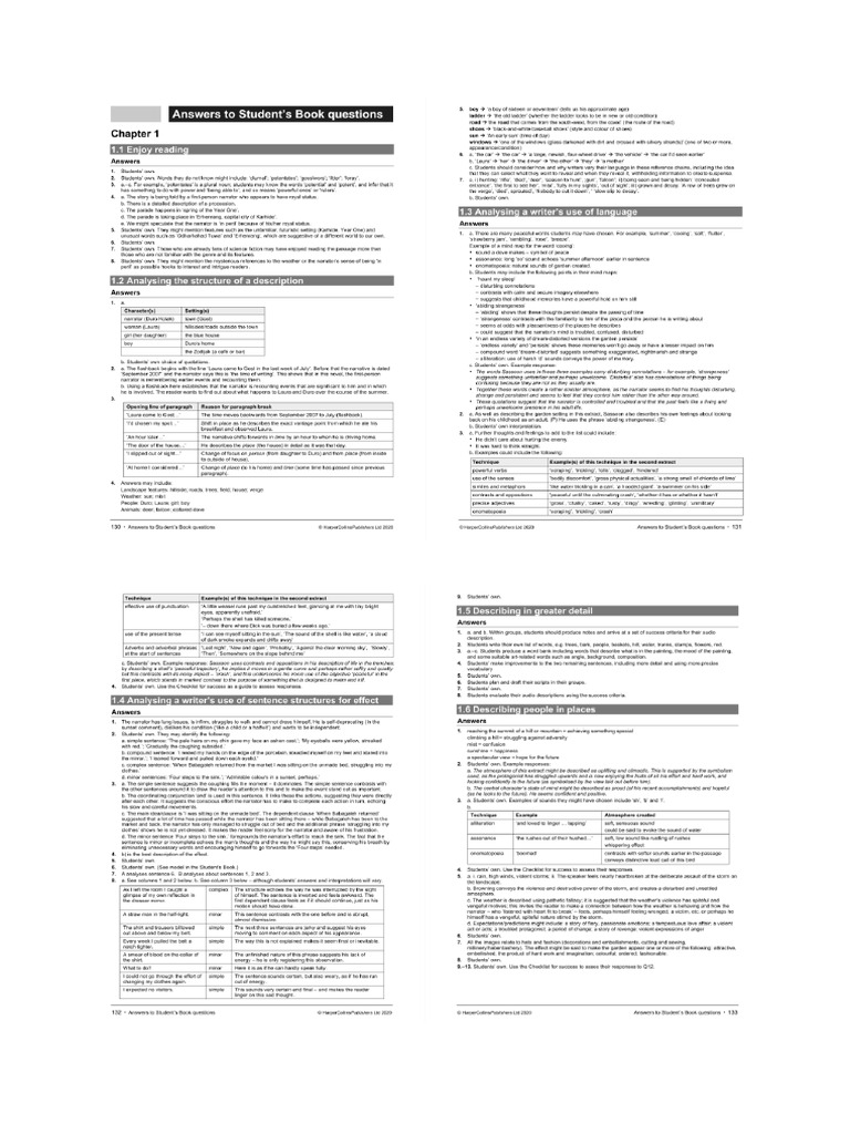 KEY - GRADE 8 Student Book 1 | PDF